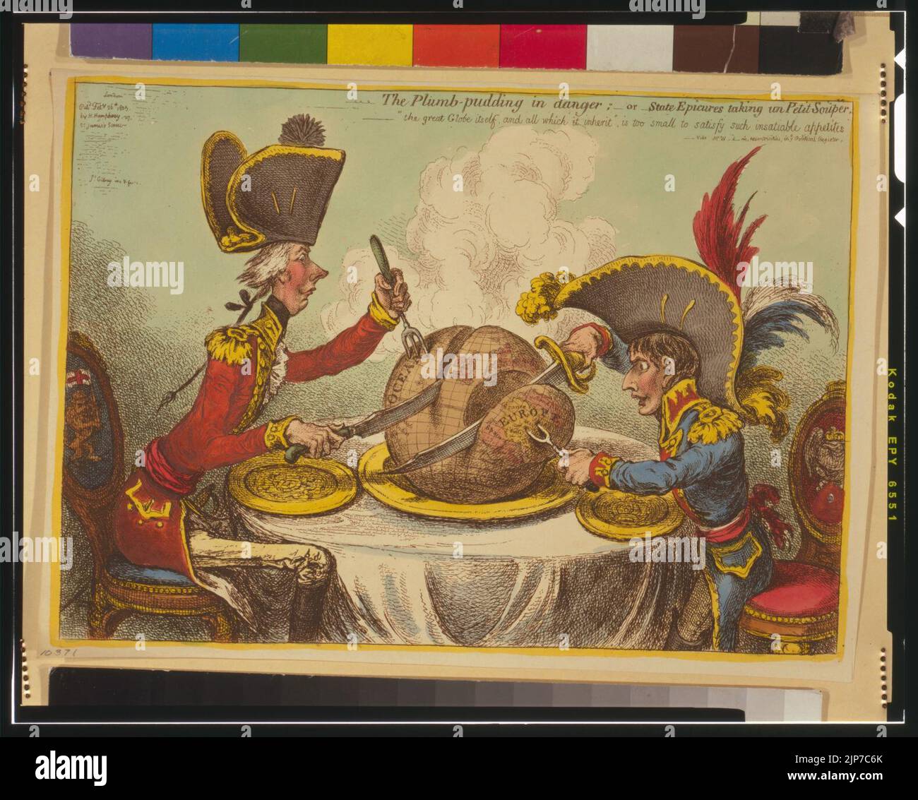 Der Plumb-Pudding in Gefahr, oder, State epicures unter un Petit souper ...