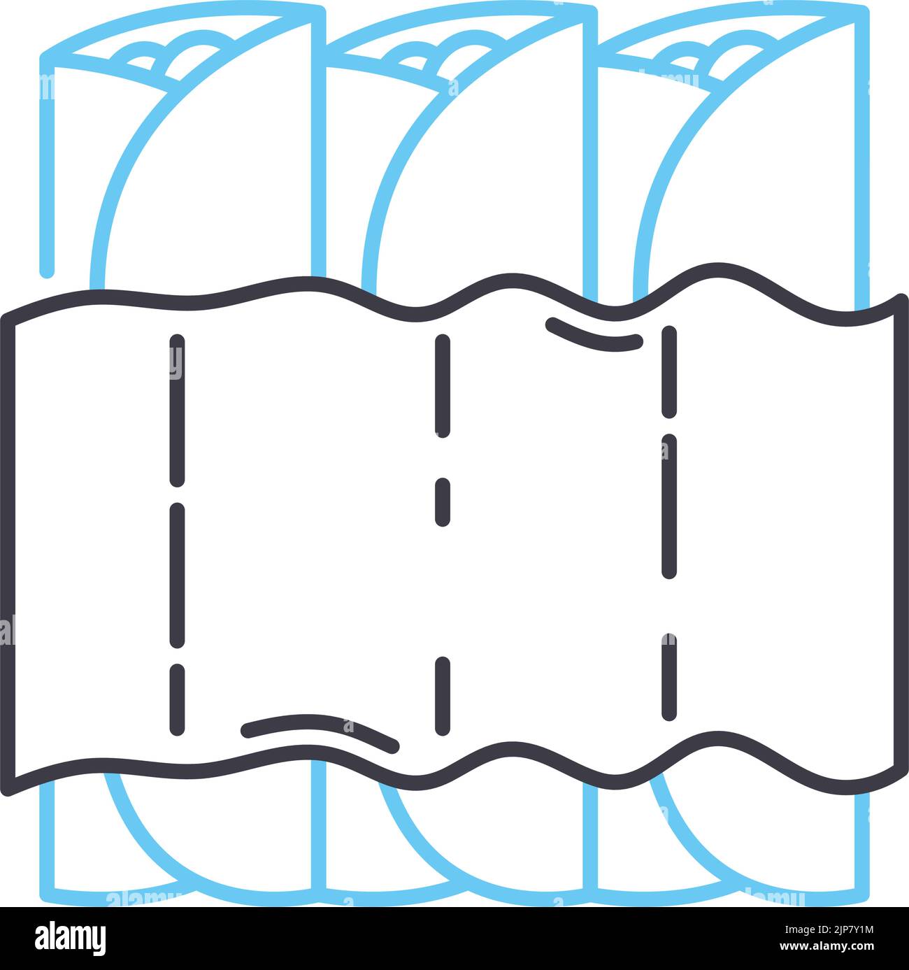 Enchilada Linie Symbol, Umriss Symbol, Vektor-Illustration, Konzept ...