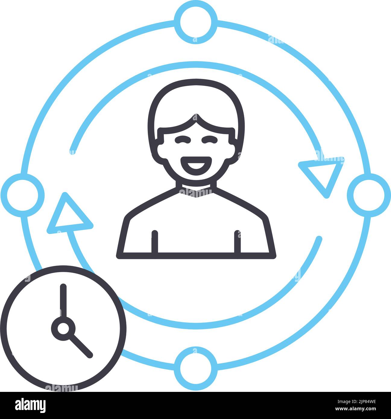 Tagesablauf piktogramm Ausgeschnittene Stockfotos und -bilder - Alamy