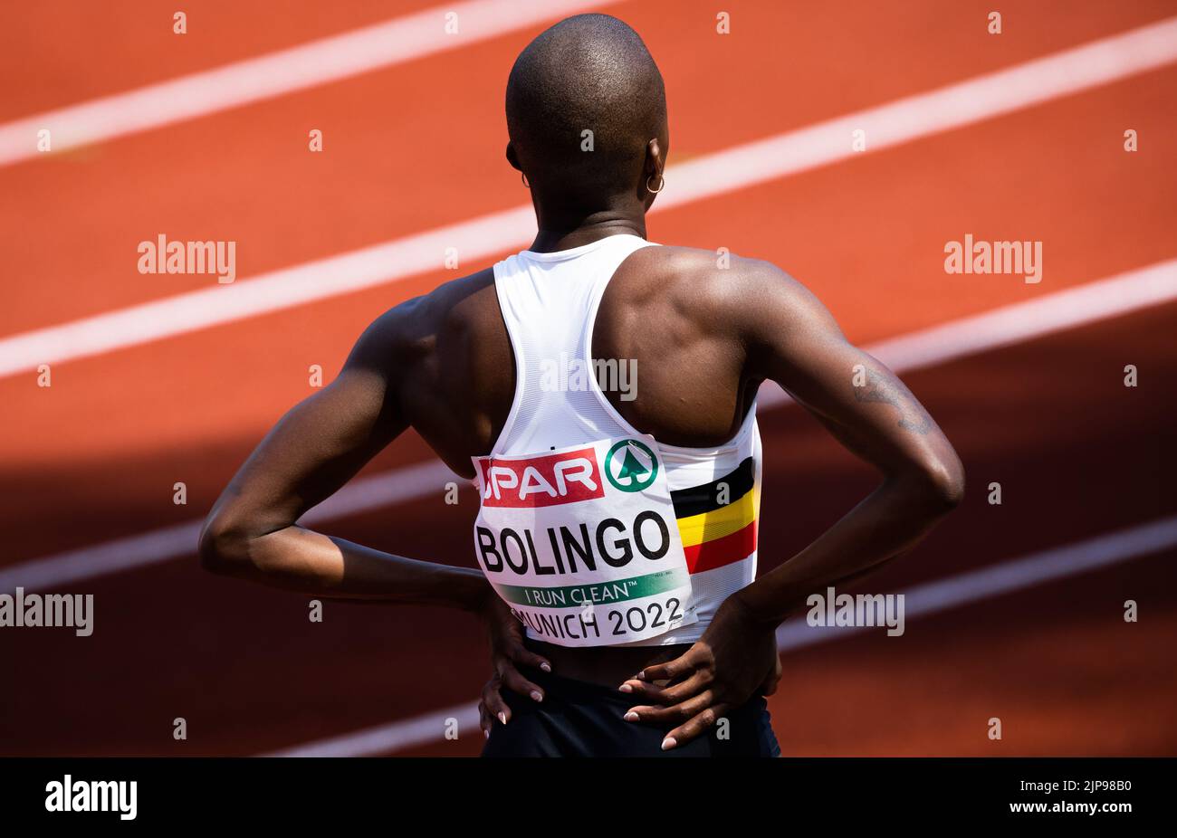 Die Belgierin Cynthia Bolingo Mbongo im Vorfeld des Halbfinals des ...