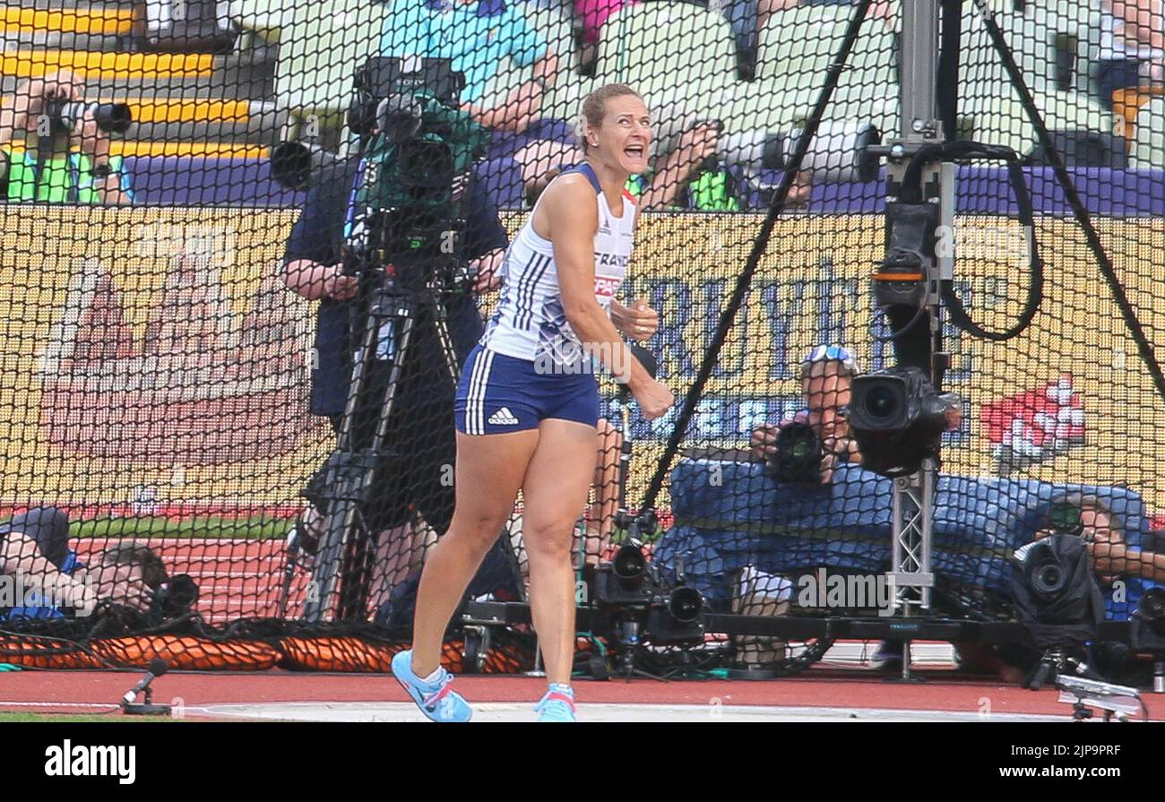 Melina Robert - Michon aus Frankreich Diskus-Wurf der Frauen während ...