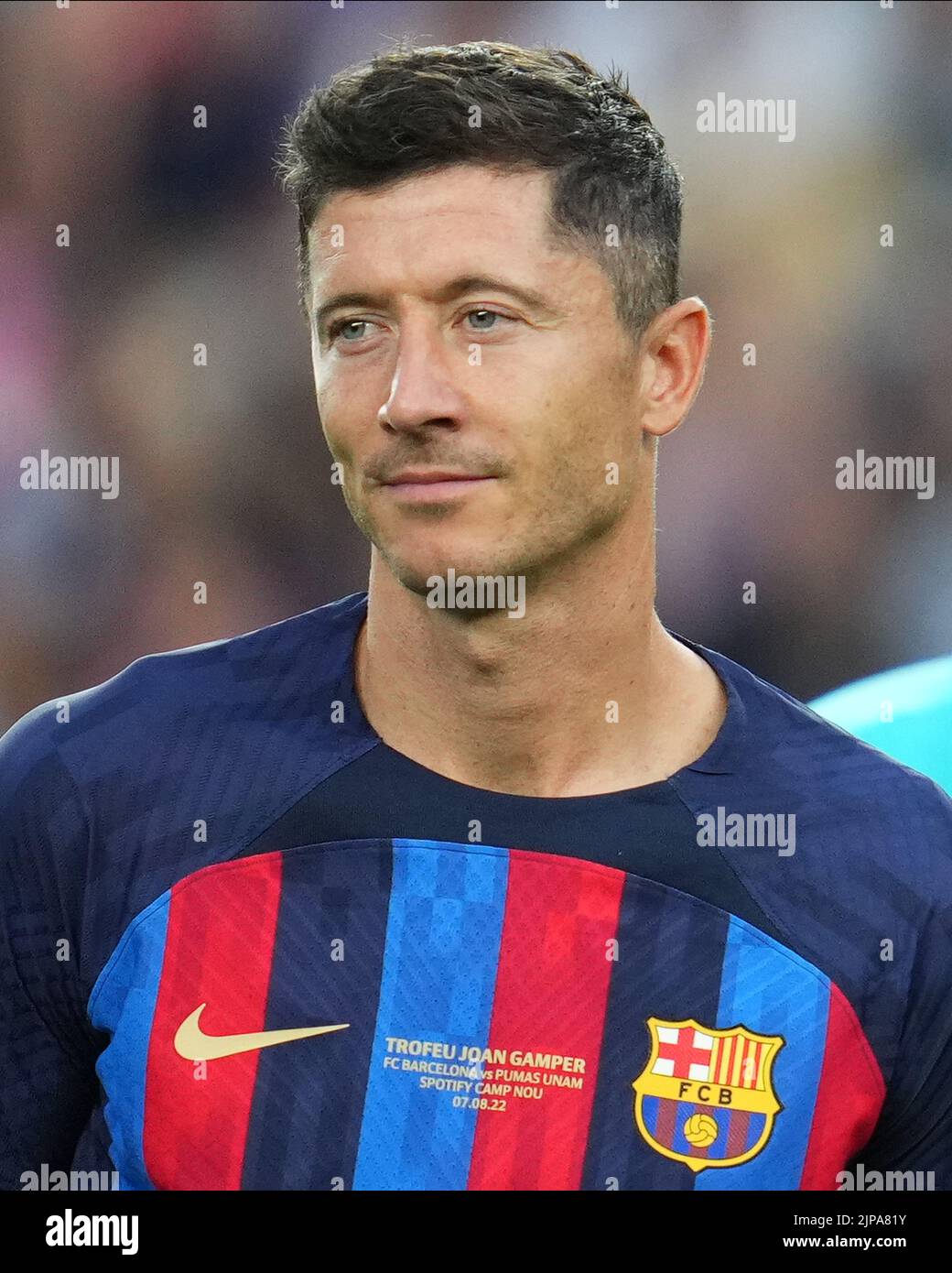 Robert Lewandowski vom FC Barcelona beim Pokalspiel Joan Gamper ...
