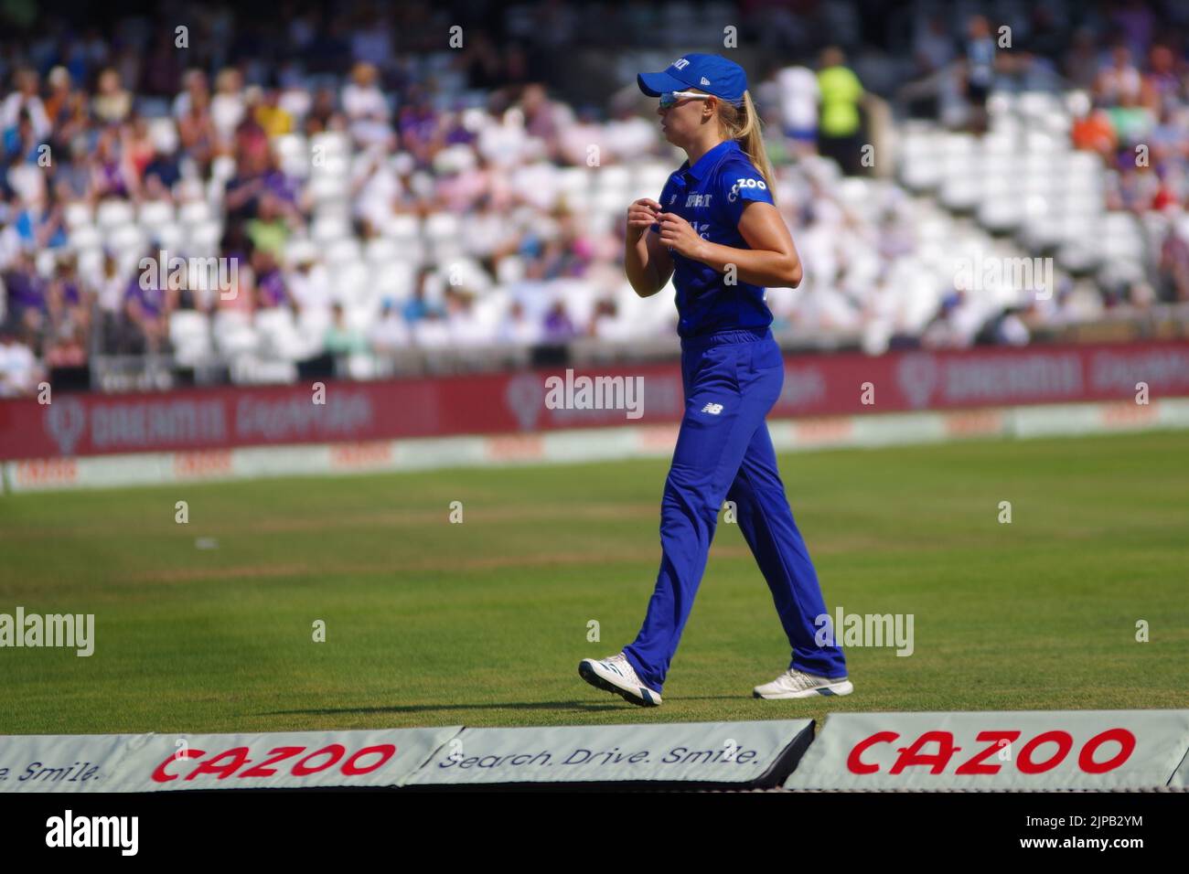 Leeds, England, 14. August 2022. Freya Davies spielt für London Spirit ...