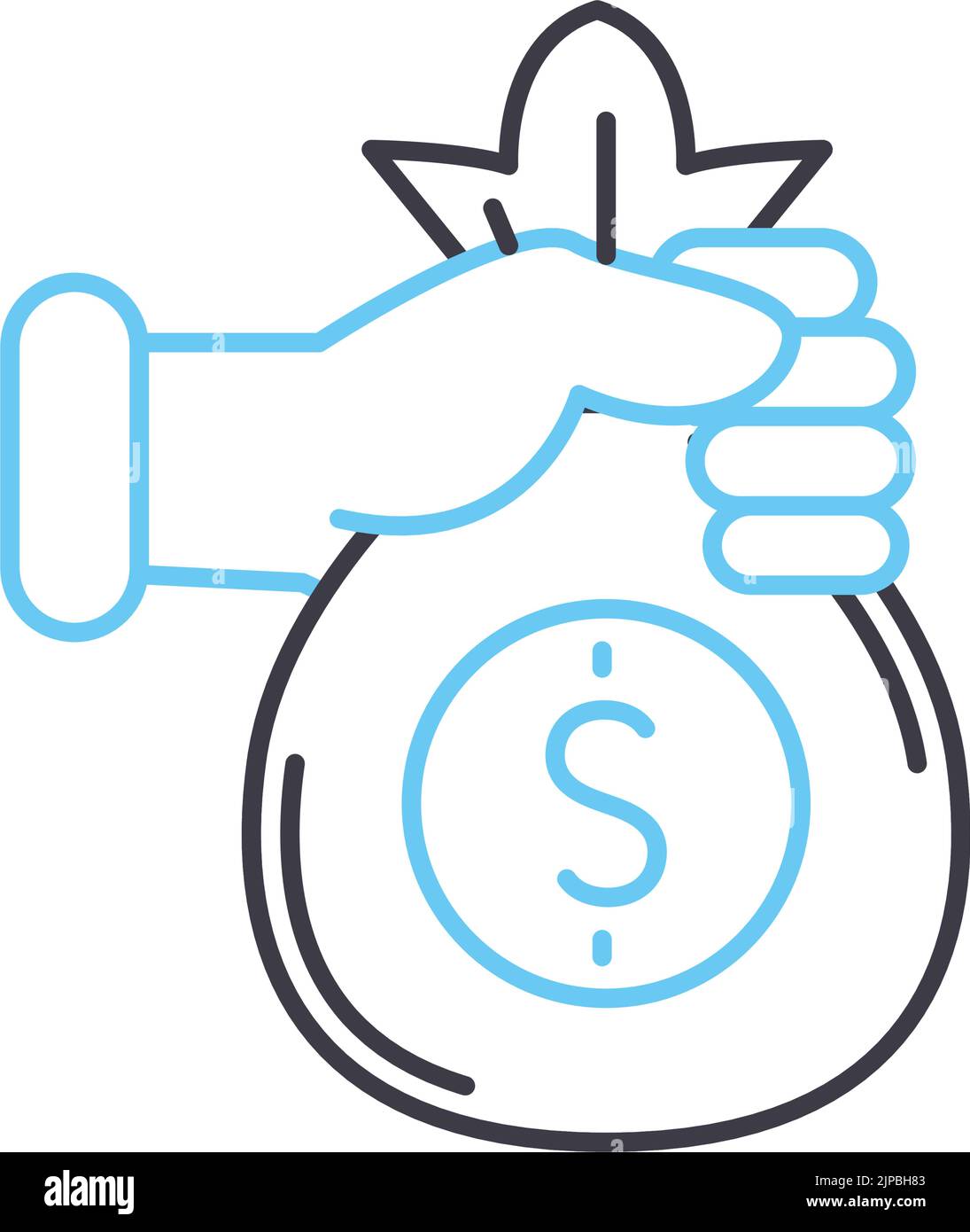 Investieren Linie Symbol, Umriss Symbol, Vektor-Illustration, Konzept Zeichen Stock-Vektorgrafik ...