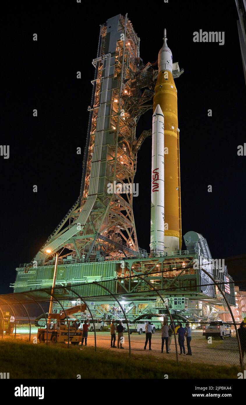 Die nächste Generation der Mondrakete der NASA, die Space Launch System ...