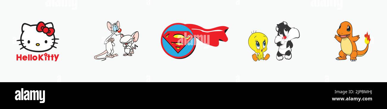 Superman-Logo, Pinky en Brain-Logo, Sivestre & Piolin Babys-Logo, Hello ...