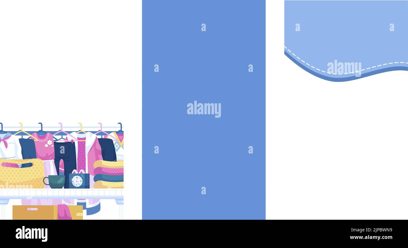 Hand gezeichnet Flohmarkt Design Vorlage Vektor-Illustration Stock ...