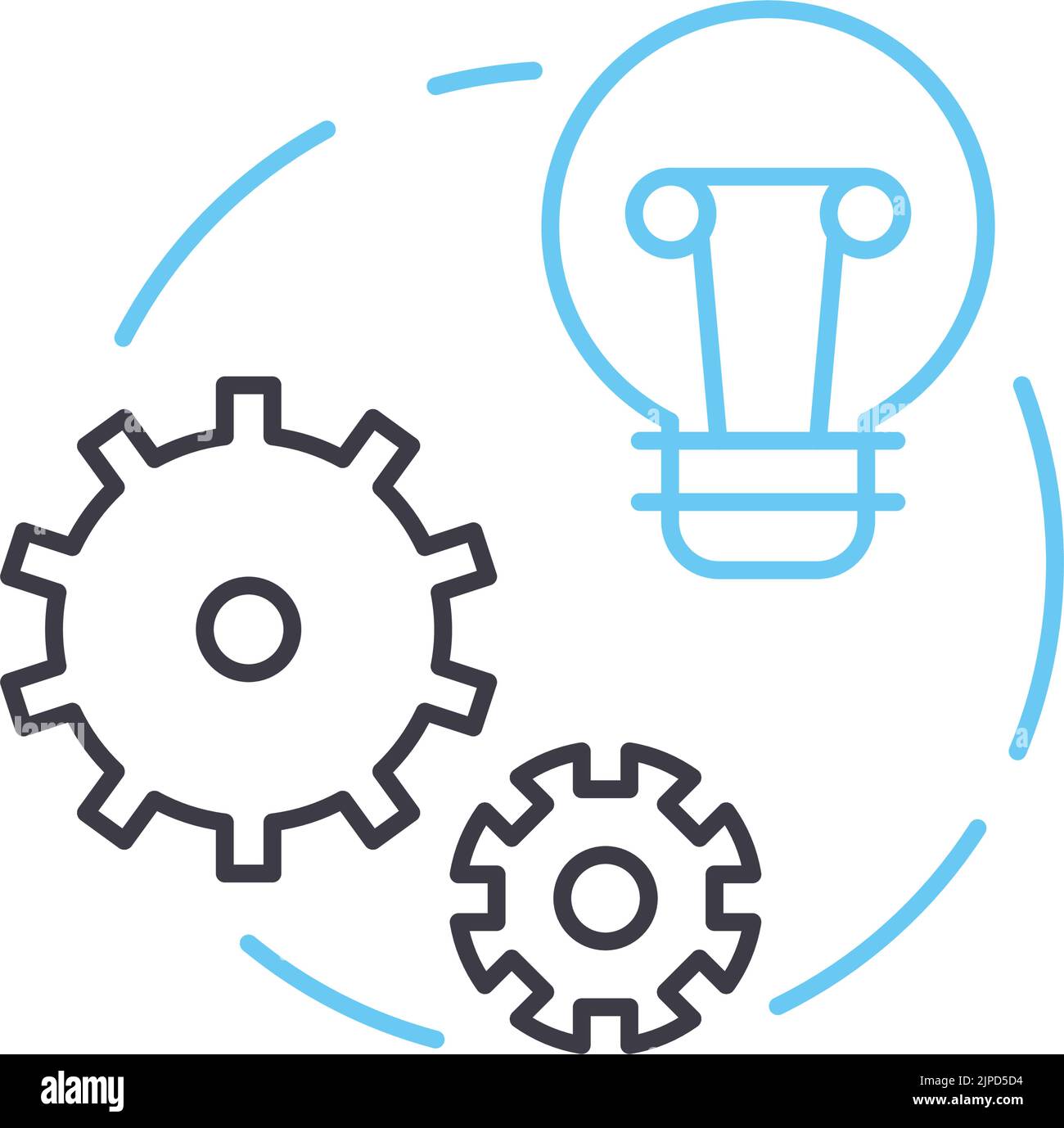 Innovation Technology Linie Symbol, Umriss Symbol, Vektor-Illustration ...