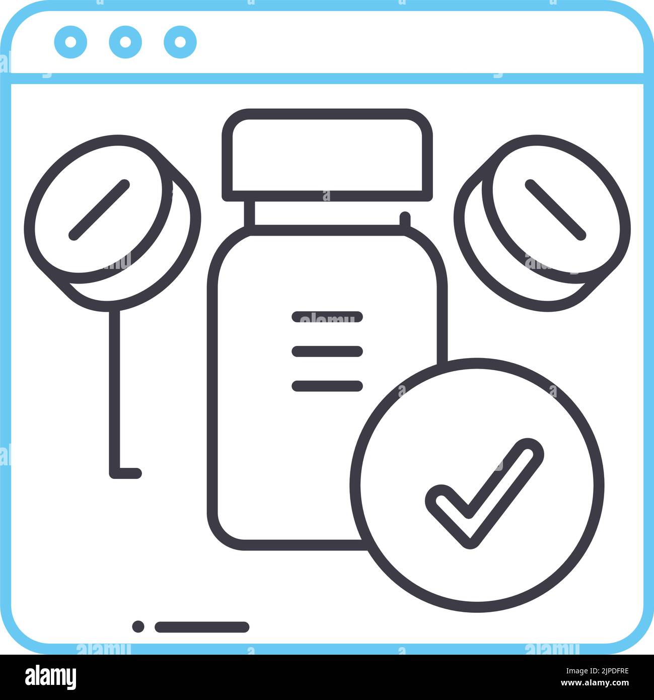 Große Auswahl Produkte Linie Symbol, Umriss Symbol, Vektor-Illustration ...