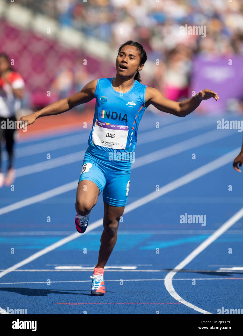 HIMA das of India tritt am 4.. August 2022 bei den Commonwealth Games ...
