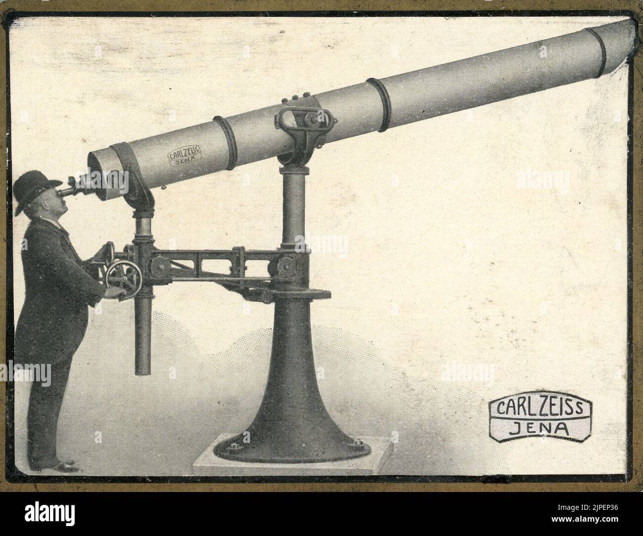 Carl Zeiss Jena Look Out Teleskope Stockfotografie - Alamy