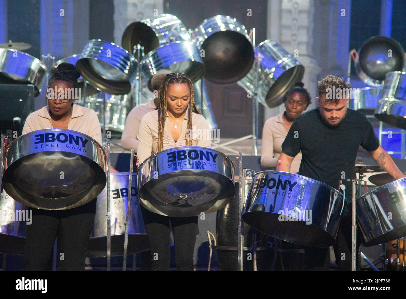 London, Großbritannien. 17. August 2022. Steelband Summer im Opera ...