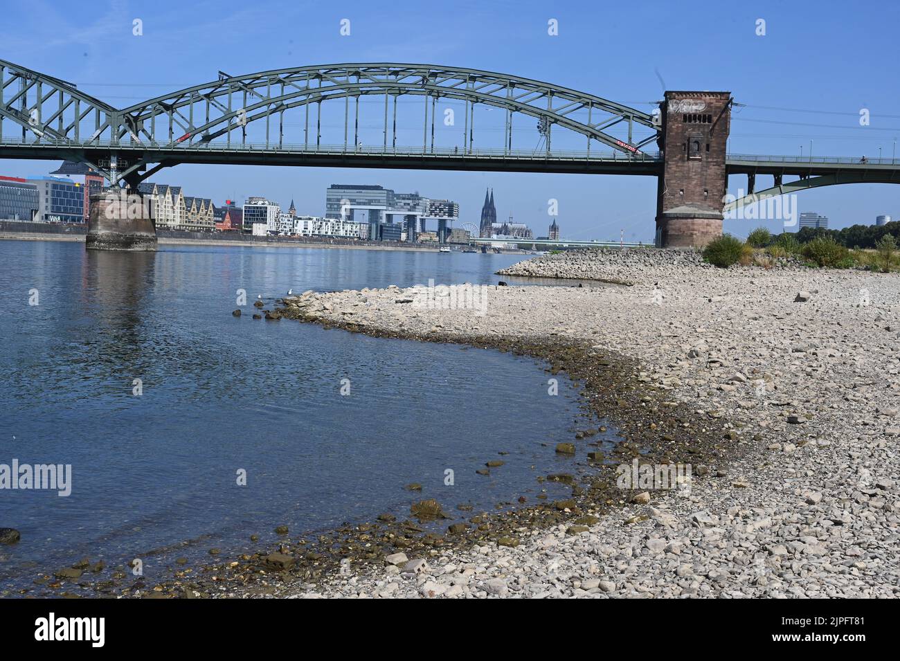 Köln, Deutschland. 13. August 2022. Blick auf die Stadt Köln, Blick auf ...