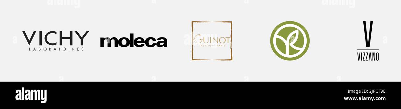 MOLECA-Logo, VIZZANO-Logo, Vichy-Logo, Guinot-Logo, Yves rocher-Logo ...