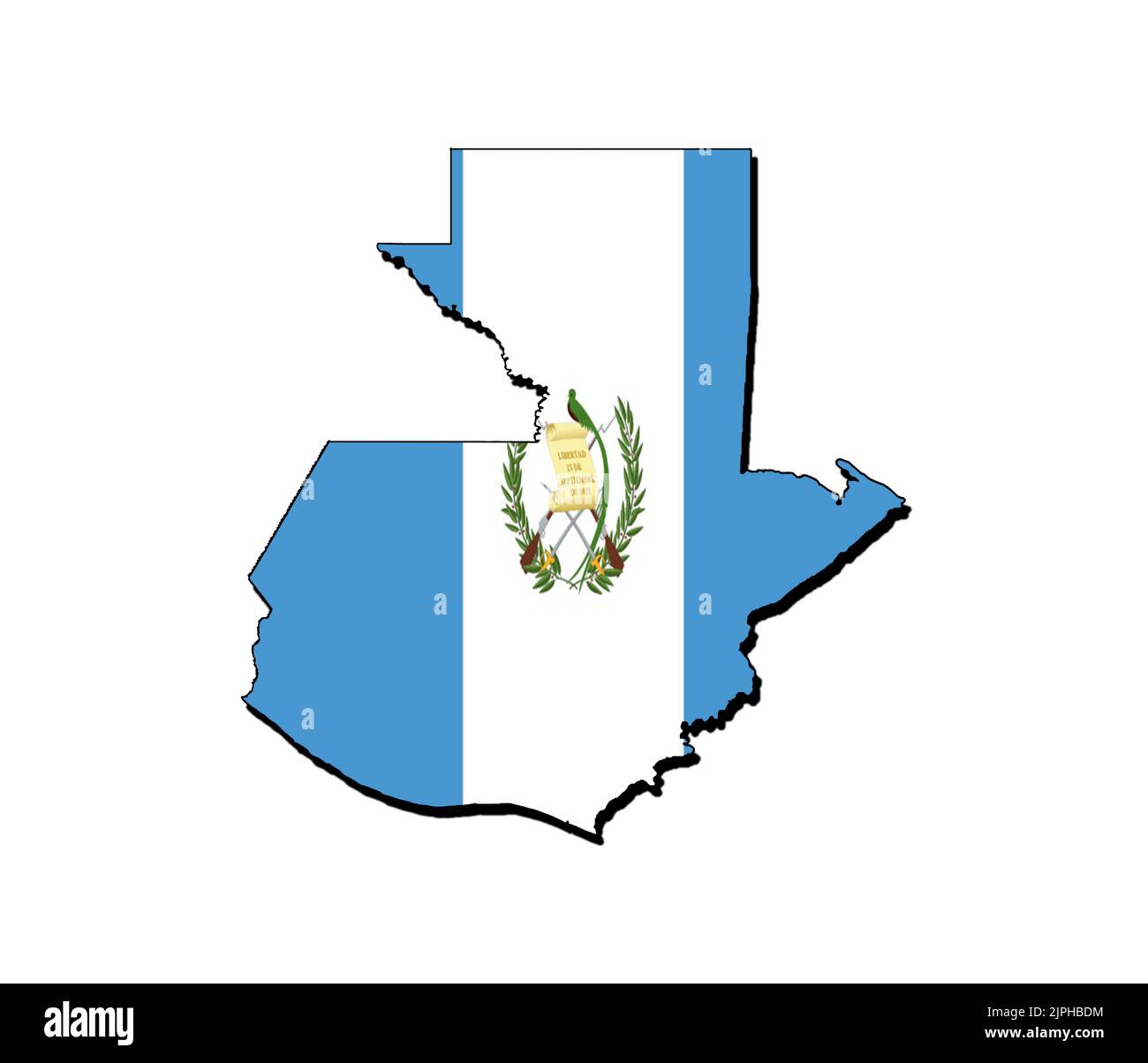 Mapa de la bandera de guatemala -Fotos und -Bildmaterial in hoher Auflösung – Alamy