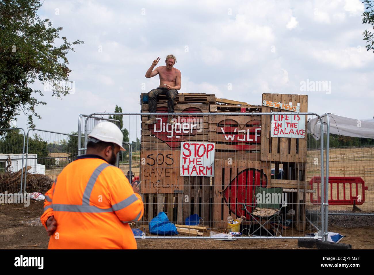 CHERTSEY, Surrey, Großbritannien. 18.. August 2022. Scott Breen, ein ...