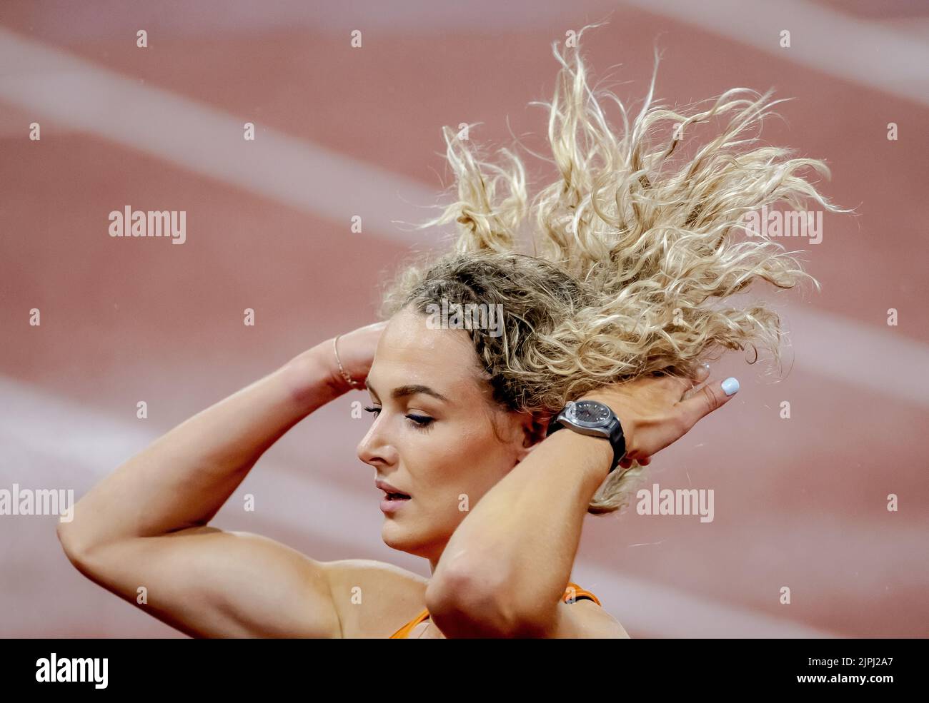 MÜNCHEN - Lieke Klaver in Aktion während der 200 Meter am achten Tag ...