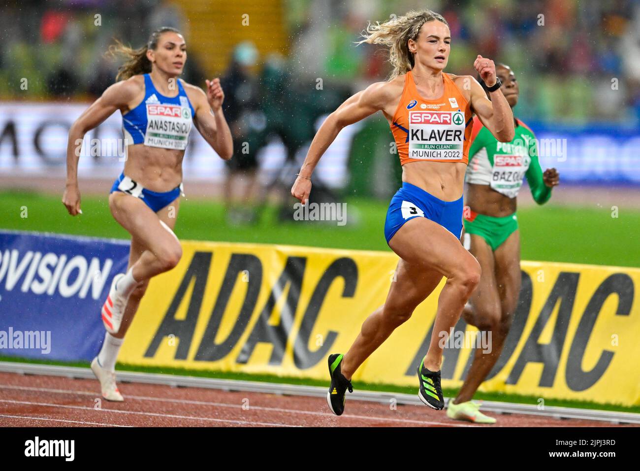 MÜNCHEN, DEUTSCHLAND - 18. AUGUST: Lieke Klaver aus den Niederlanden startet am 18. August 200m ...