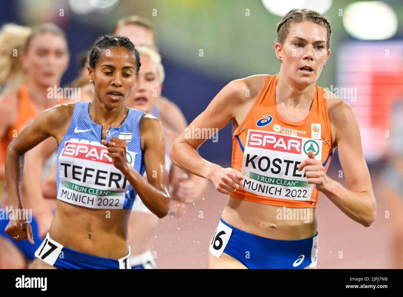 MÜNCHEN, DEUTSCHLAND - 18. AUGUST: Maureen Koster aus den Niederlanden ...