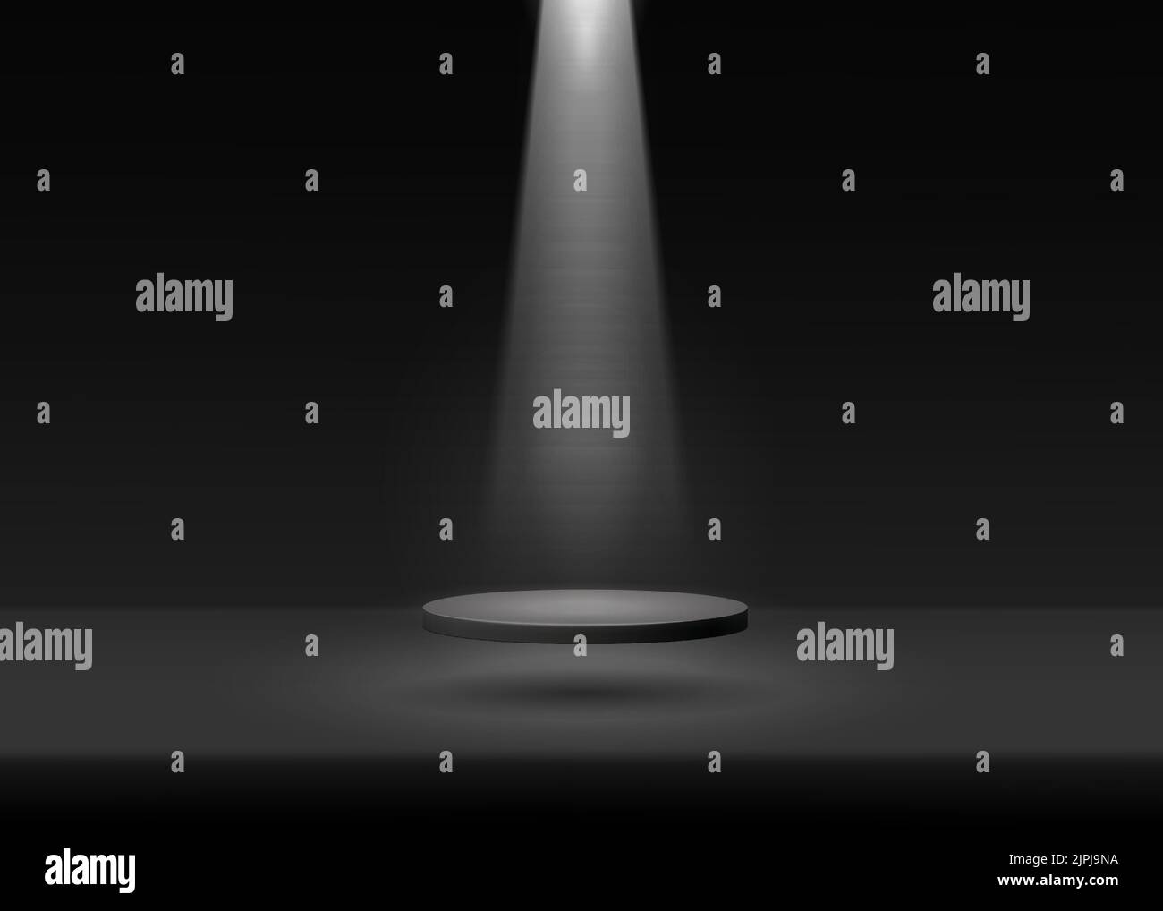 Standbild. Realistische Vektorrendering 3D Podium Form für die ...