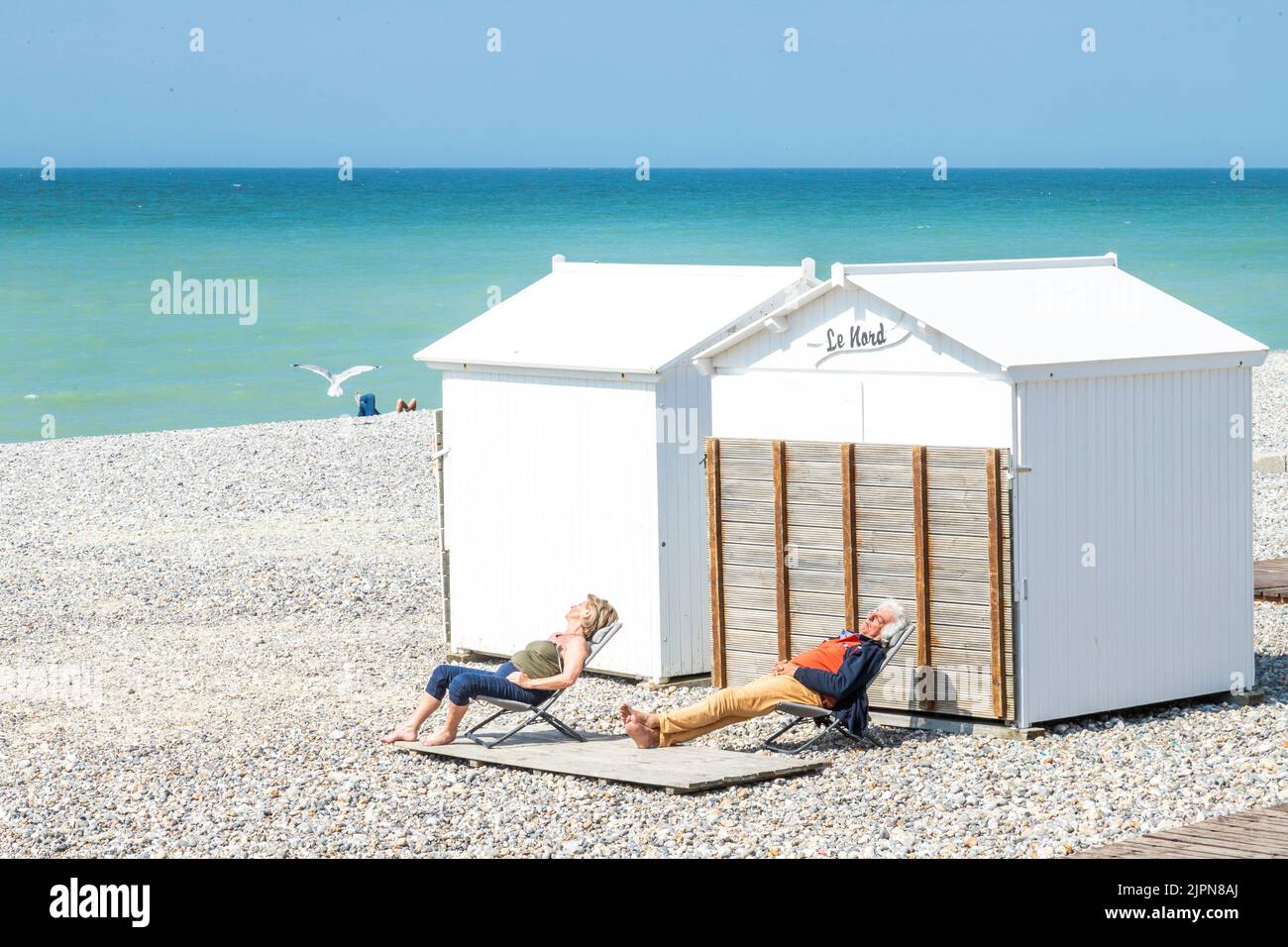 Cabines sur la plage -Fotos und -Bildmaterial in hoher Auflösung – Alamy