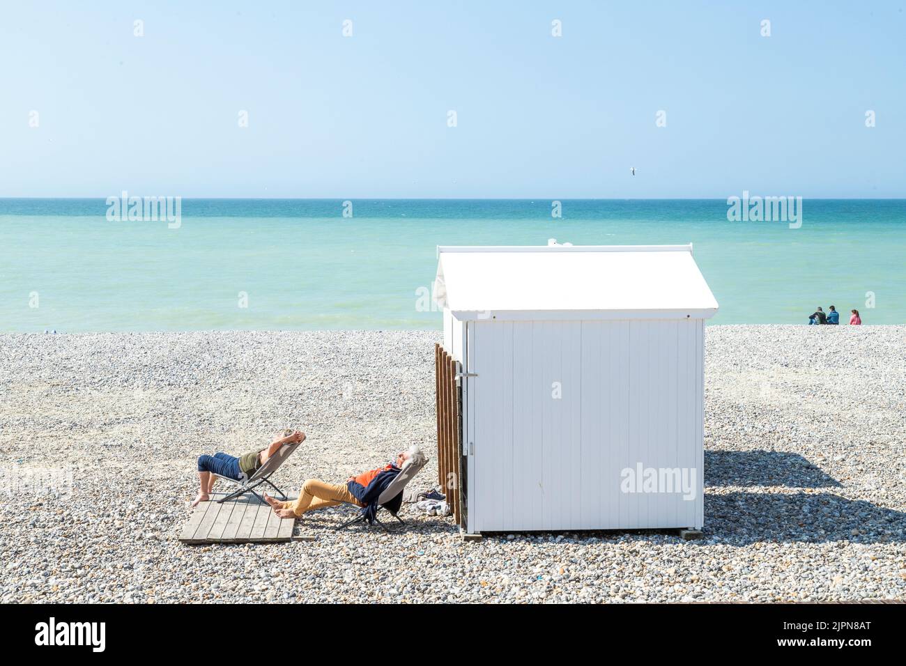 Cabines sur la plage -Fotos und -Bildmaterial in hoher Auflösung – Alamy
