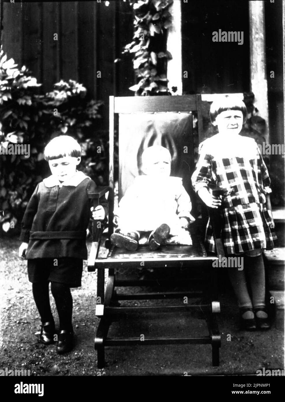 Hilmer Bolins Kinder in Schaum, drei. Folke, Karin und Ruth. Hilmer ...