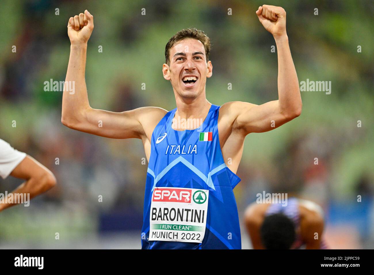 MÜNCHEN, DEUTSCHLAND - 19. AUGUST: Simone Barontini aus Italien tritt ...