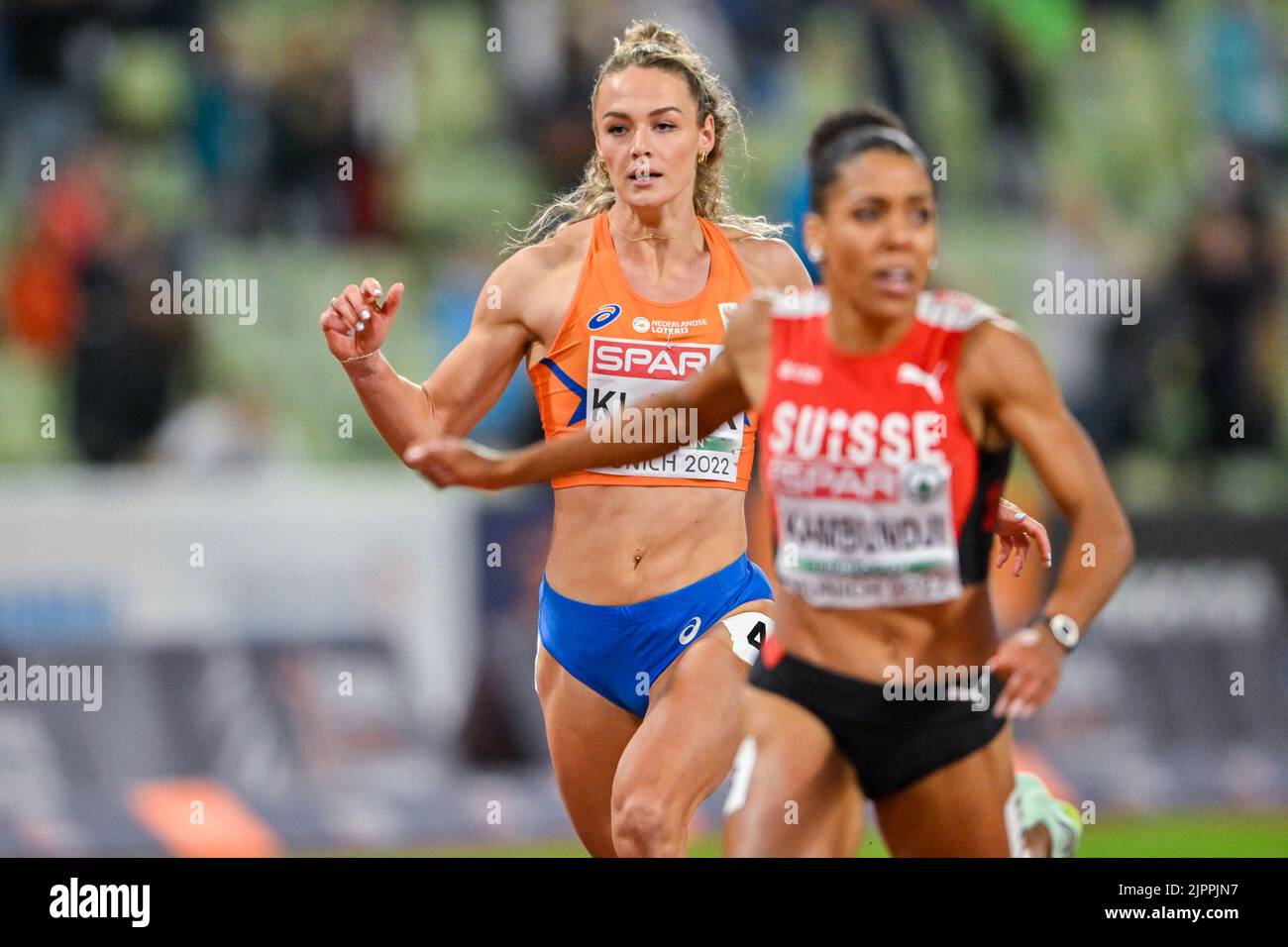 MÜNCHEN, DEUTSCHLAND - 19. AUGUST: Lieke Klaver aus den Niederlanden startet am 19. August 200m ...