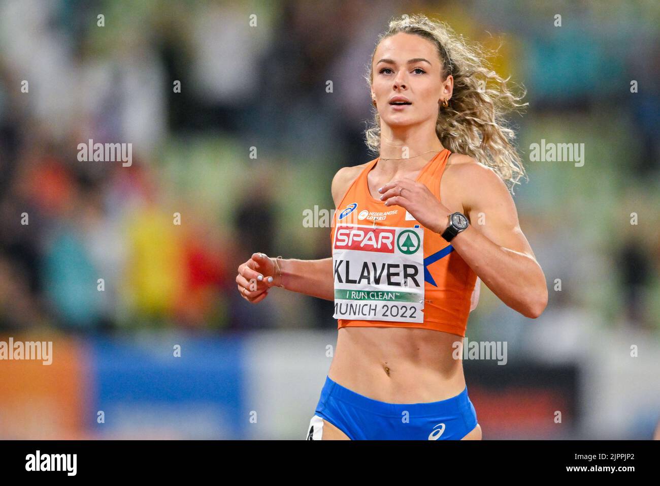 MÜNCHEN, DEUTSCHLAND - 19. AUGUST: Lieke Klaver aus den Niederlanden startet am 19. August 200m ...