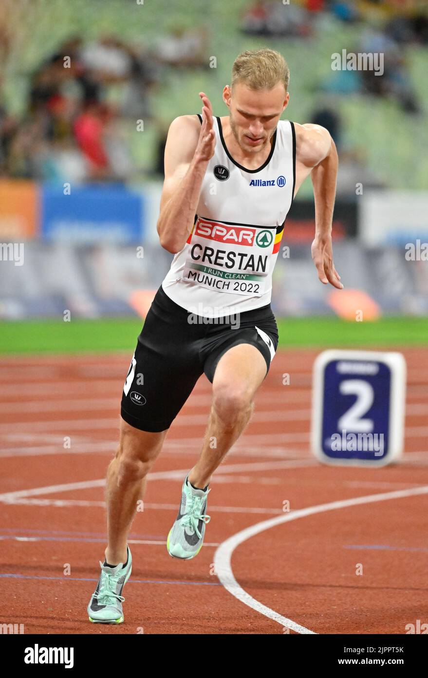 Der Belgier Eliott Crestan, der am Freitag, dem 19. August 2022, beim ...