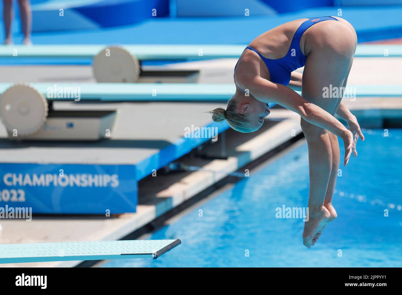 Rom, Italien, 16.. August 2022. Caroline Kupka aus Norwegen tritt am ...