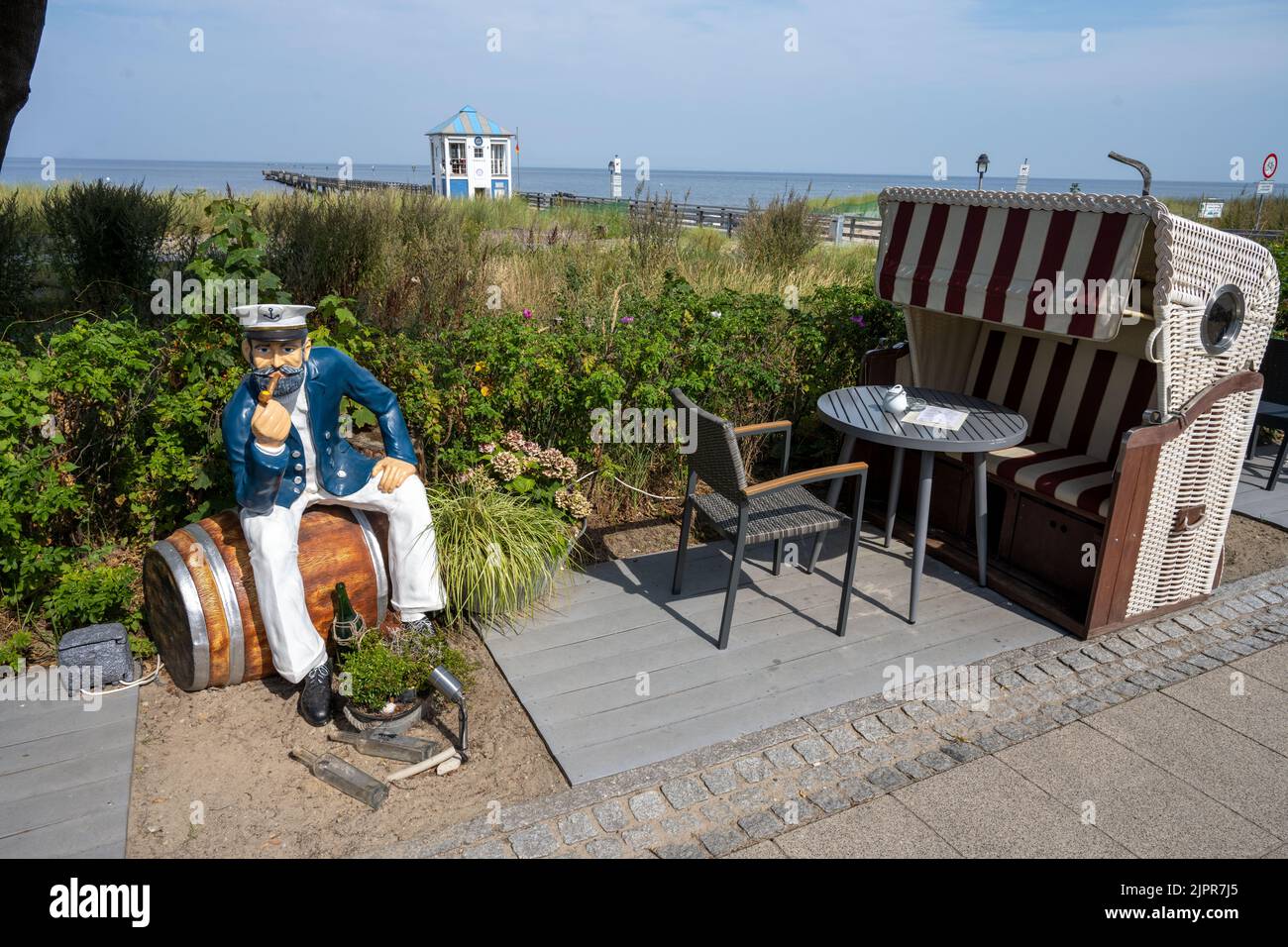 Lubmin, Deutschland. 18. August 2022. Blick auf den Lubmin Pier. Ab ...