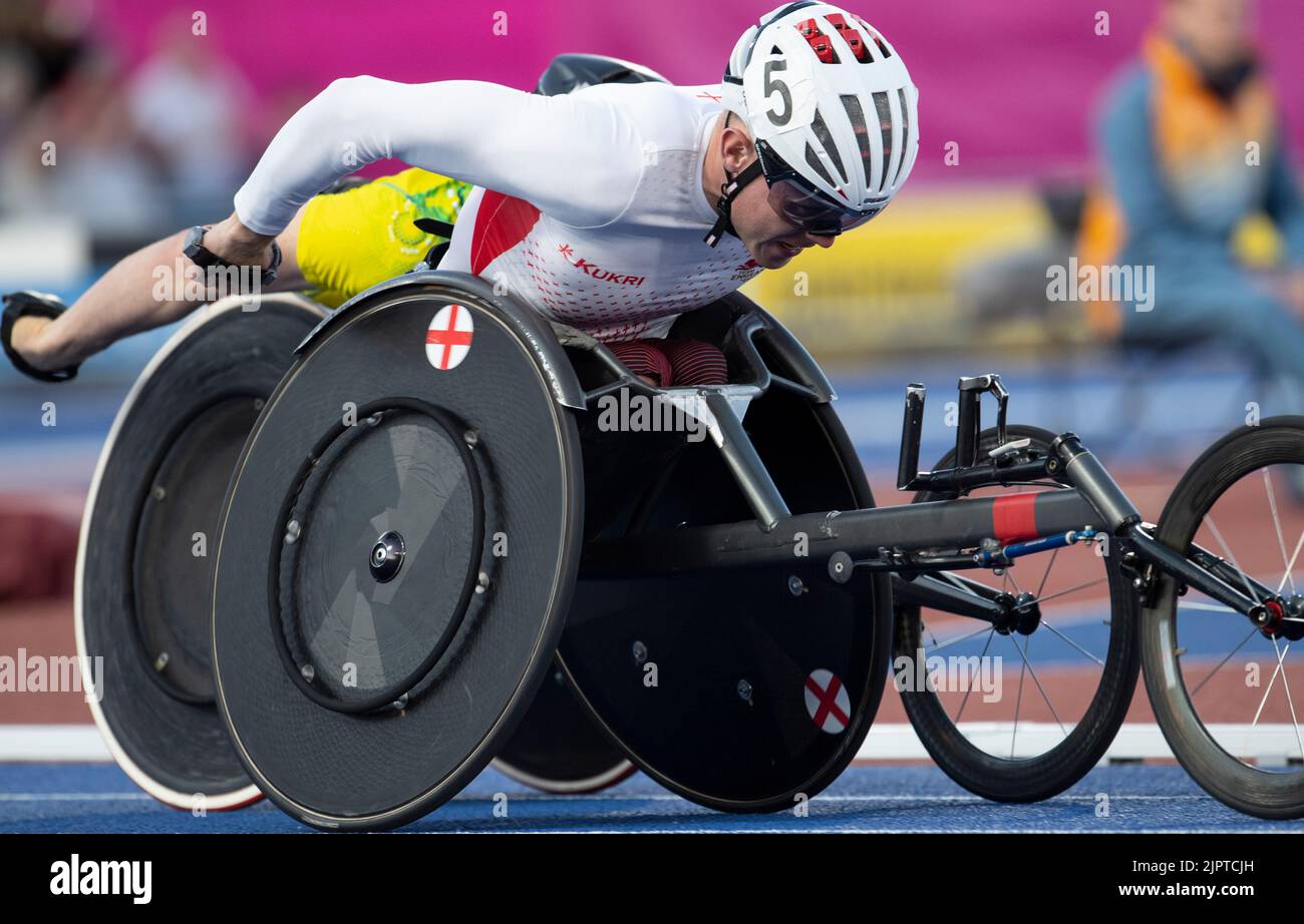 Nathan Maguire aus England, der am T53/54 1500m - Finale der ...