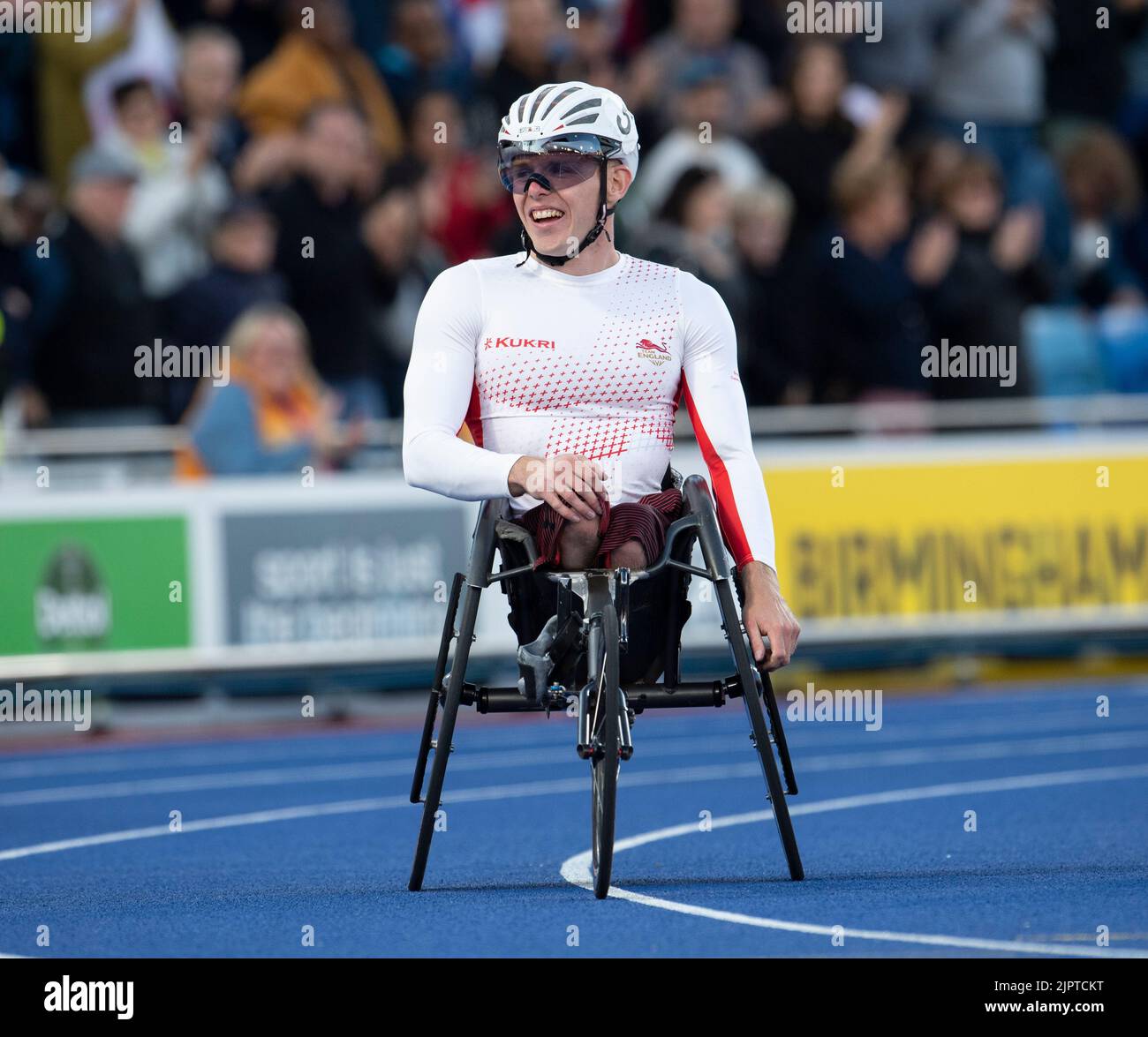 Nathan Maguire aus England, der am T53/54 1500m - Finale der ...