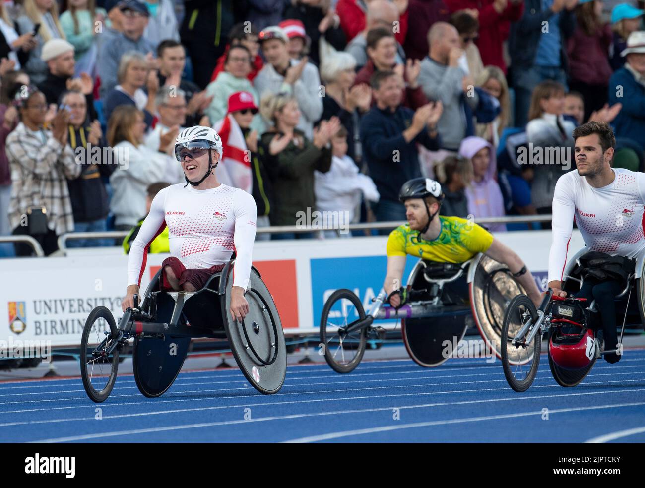 Nathan Maguire aus England, der am T53/54 1500m - Finale der ...