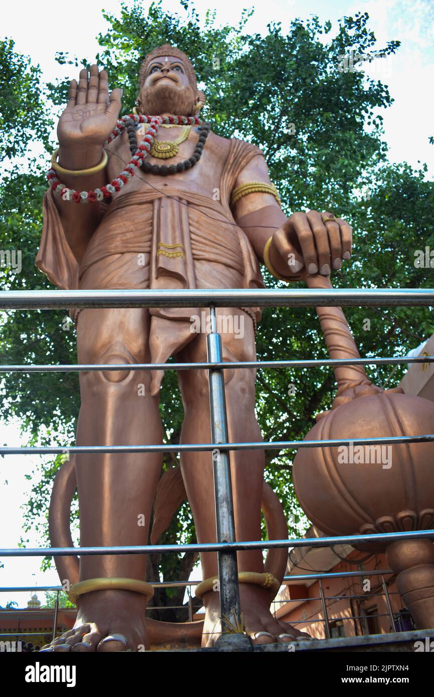 Statue von Lord Hanuman, der der hinduistische gott und göttliche ...