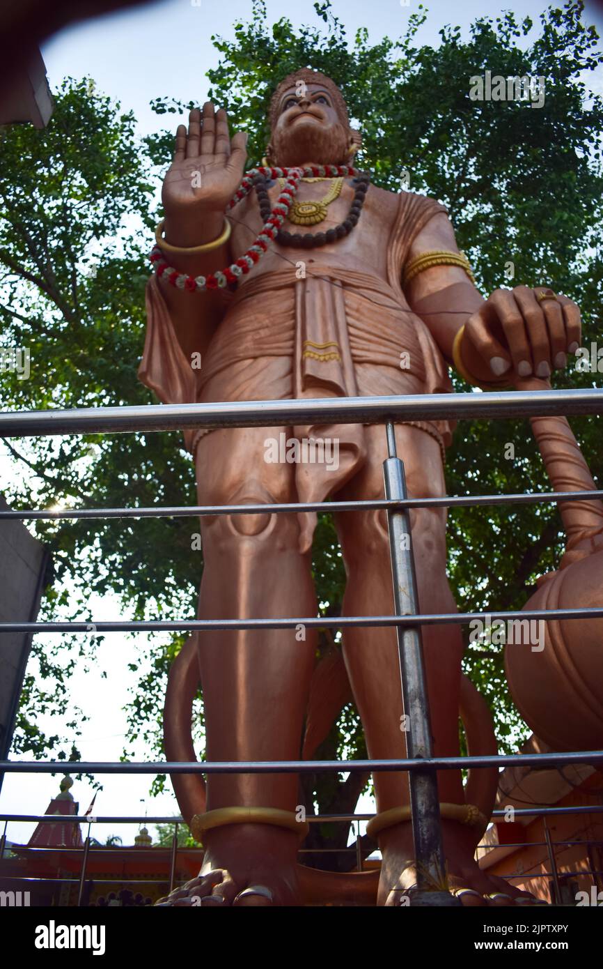 Statue von Lord Hanuman, der der hinduistische gott und göttliche ...
