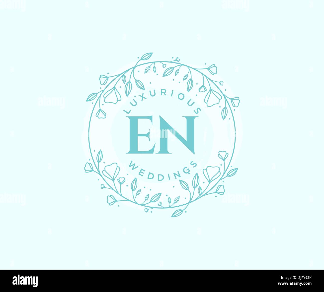 DE Initialen Brief Hochzeit Monogramm Logos Vorlage, handgezeichnete ...