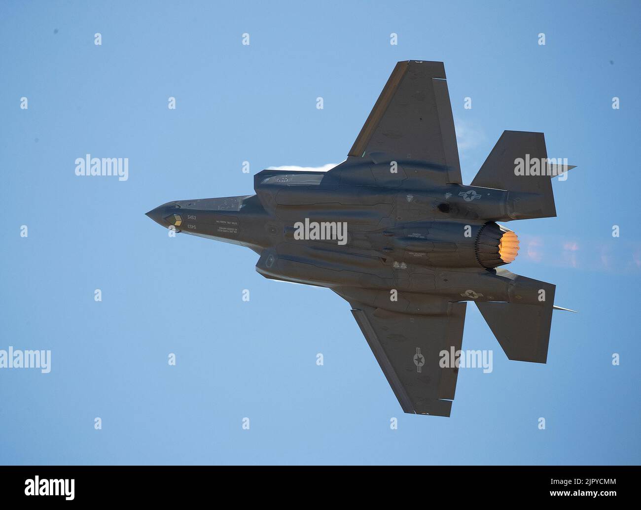 August 22 2022: Eine Lockheed Martin F-35 Lightning II der US-Luftwaffe ...