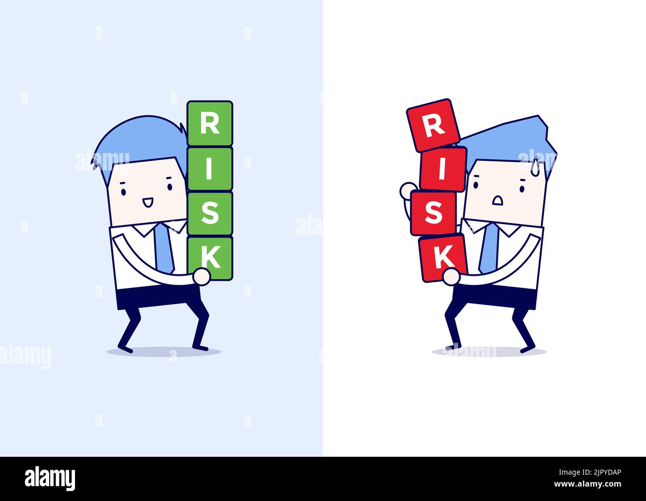 Risk assessment cartoon -Fotos und -Bildmaterial in hoher Auflösung – Alamy