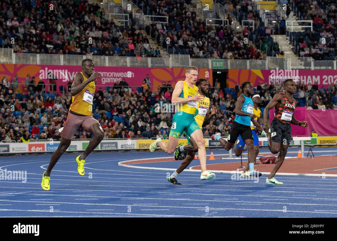 Haron Adoli, Steven Solomon, Anthony Cox und Boniface Ontuga Mweresa im Halbfinale der Herren ...