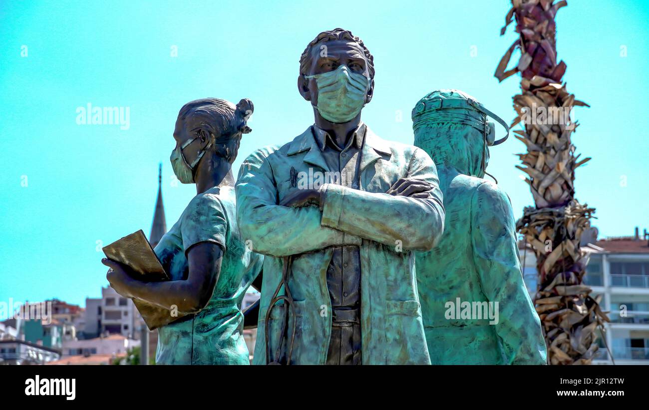 Izmir, Türkei, Türkei. 16. August 2022. Das „Pandemic Heroes Monument ...