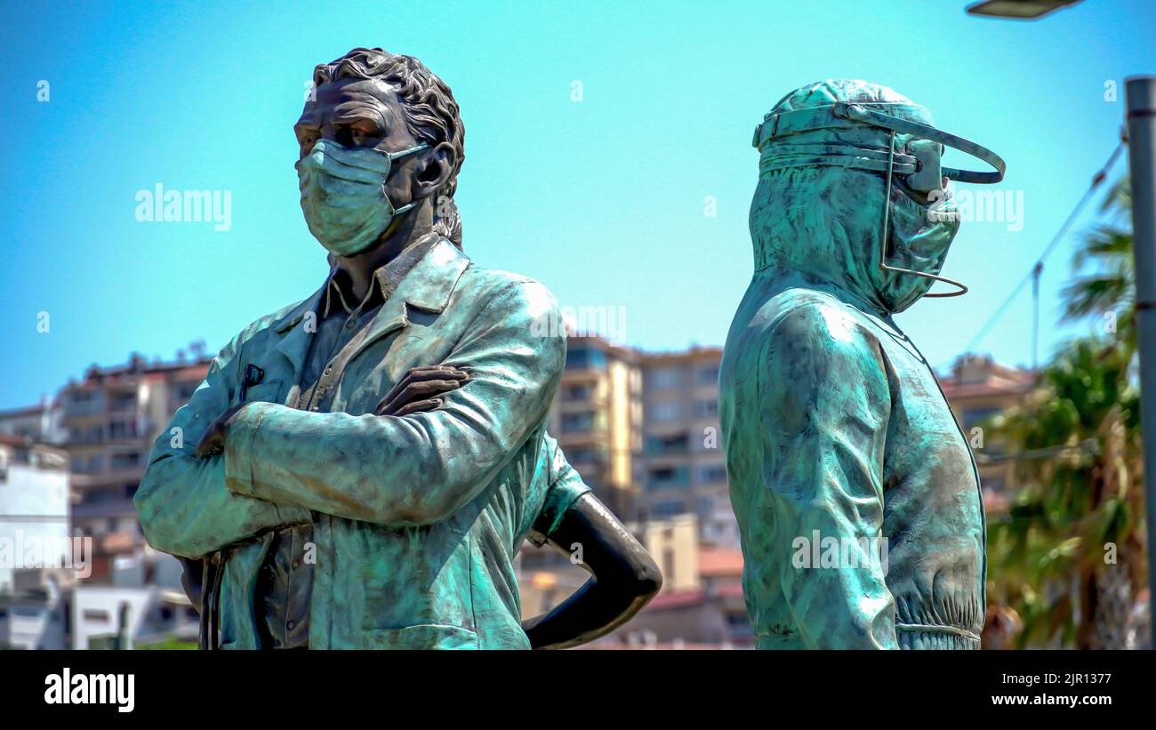Izmir, Türkei, Türkei. 16. August 2022. Das „Pandemic Heroes Monument ...