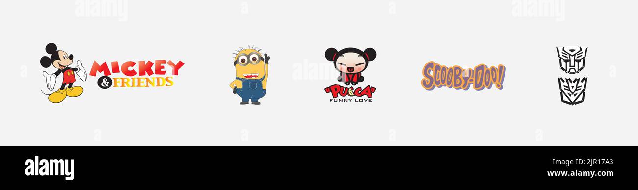 Kunst und Design Logo Bundle: Mickey & Friends Logo, Transformers Logo ...