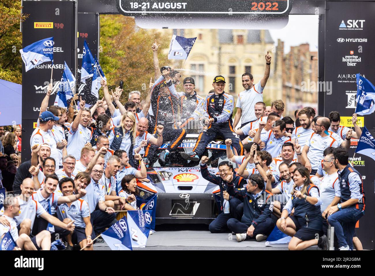 21. August 2022, Rom, Belgien: TANAK Ott (est), Hyundai Shell Mobis ...