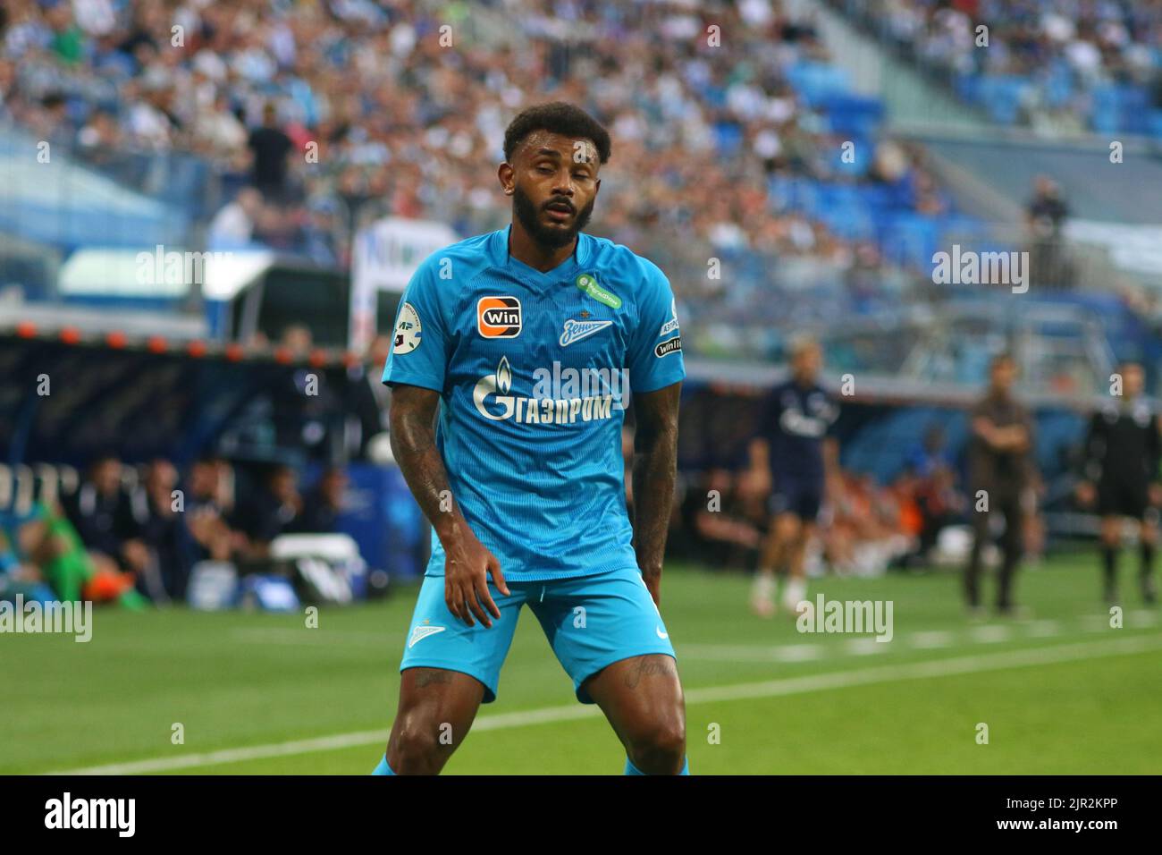 Sankt Petersburg, Russland, 21. August 2022: Fußball. Russische Premier ...