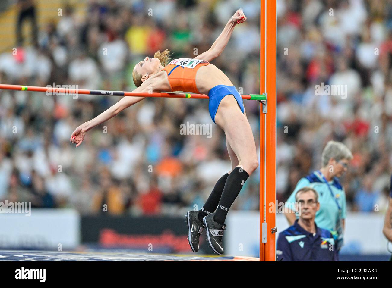MÜNCHEN, DEUTSCHLAND - 21. AUGUST: Britt Weerman aus den Niederlanden ...