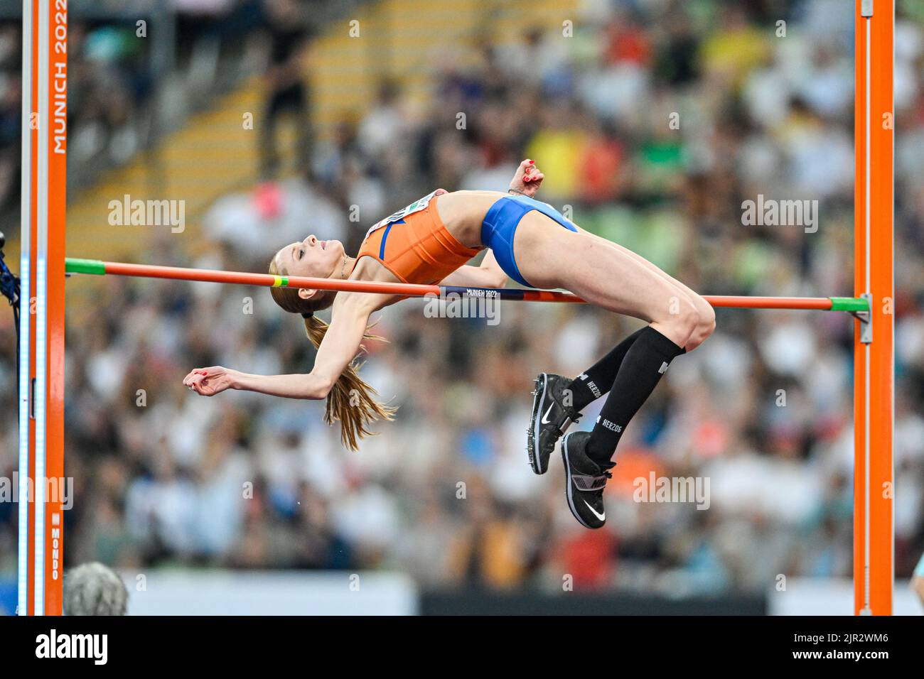 MÜNCHEN, DEUTSCHLAND - 21. AUGUST: Britt Weerman aus den Niederlanden ...
