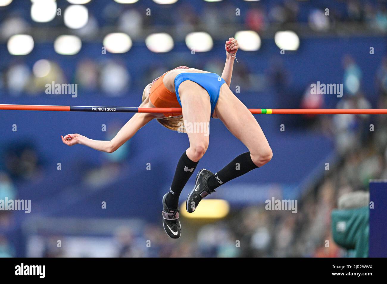 MÜNCHEN, DEUTSCHLAND - 21. AUGUST: Britt Weerman aus den Niederlanden ...